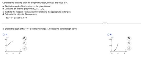 Solved Complete The Following Steps For The Given Function