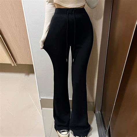 왕따뜻 포토샵핏 밍크 융 기모 하이웨스트 슬림 부츠컷 트레이닝 레깅스 바지 에이블리