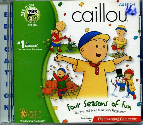 Caillou Four Seasons Of Fun Old Games Download
