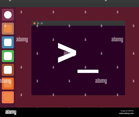 Terminal Startup Icon And Linux Interface Direct Access To System Via