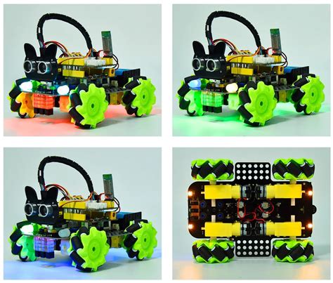 Programmerbar 4wd Mecanum Robot Bil For Arduino