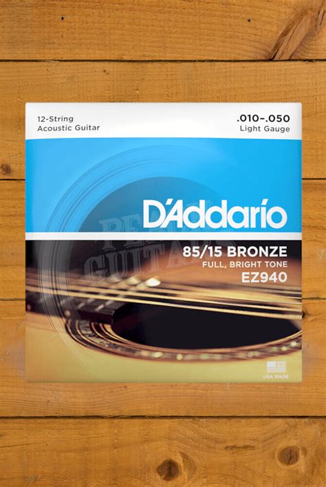 Daddario Acoustic Strings 8515 Bronze Light 10 50 12 String
