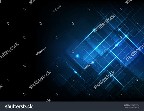 Background Abstract Polygon Data Technology Communication Stock Vector