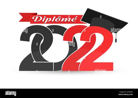 Graduate 2022 Stylized Inscription With The Year Of Graduation The Graduates Cap And The