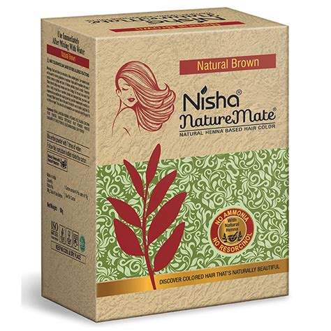 Nisha Nature Mate Natural Henna Based Hair Color Dye No Ammonia