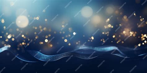 Premium Ai Image Dark Blue And Glow Particle Abstract Backgroundlight Effect