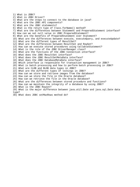 Jdbc Pdf