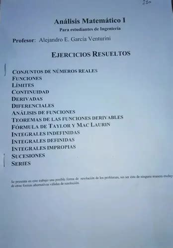 Resueltos De Análisis Matemático 1 Garcia Venturini