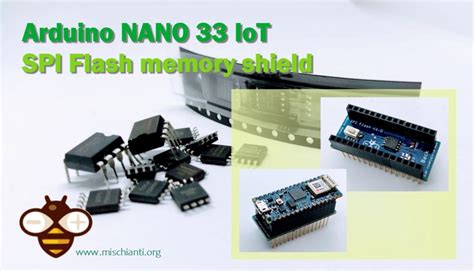 Shield Arduino Nano 33 Iot Per Supporto Memorie Flash Spi Renzo