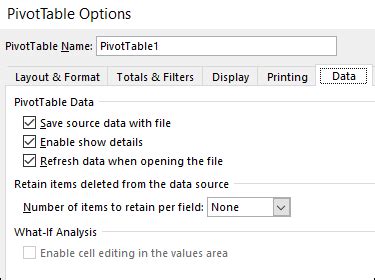 How To Open Pivot Table Options In Excel Vba Infoupdate Org
