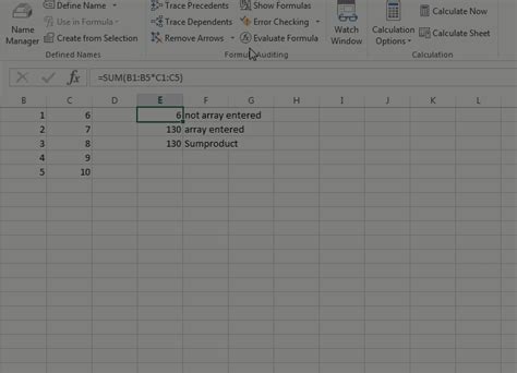 Worksheet Function When Should Sum Be Used As An Array Formula Vs Not In Excel Super User