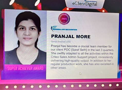 Pranjal More On Linkedin Eclerx
