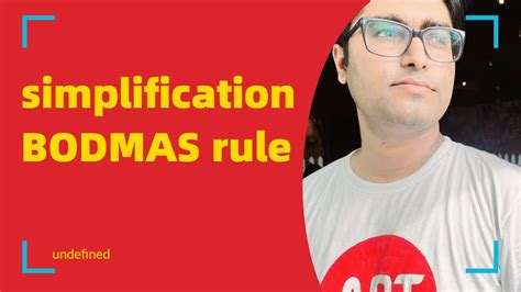 Simplification Bodmas Rule Youtube