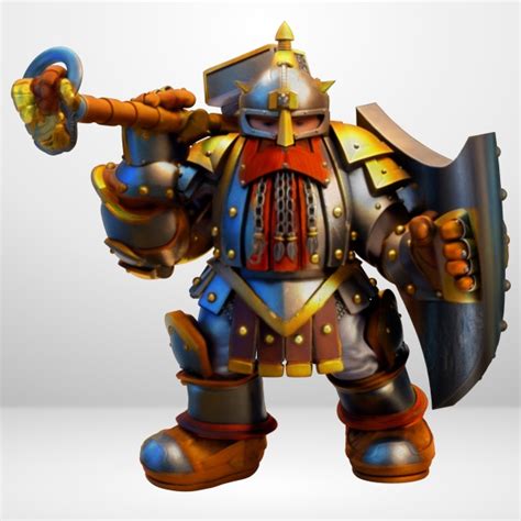 Hot Goblin 鋼鉄矮人盾 ミニチュア ホットゴブリン ドワーフ戦士の盾