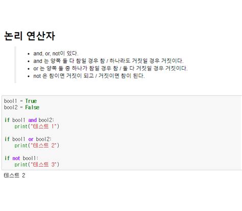 조건문과 연산자 Python