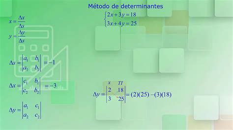 Método De Determinantes 2x2 Youtube