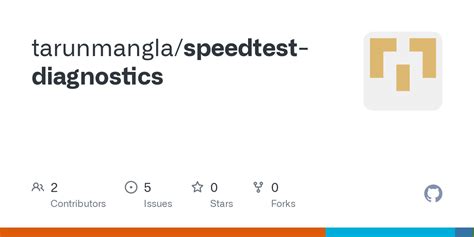 Github Tarunmanglaspeedtest Diagnostics