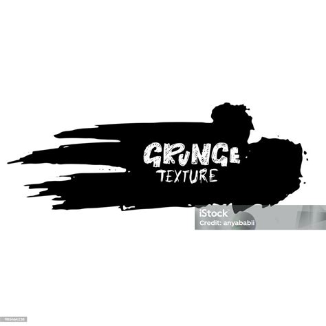 잉크 벡터 마른 브러쉬 선입니다 벡터 일러스트입니다 그런 지 손으로 그려진 수채화 질감 텍스트를 위한 공간입니다 0명에 대한 스톡 벡터 아트 및 기타 이미지 Istock