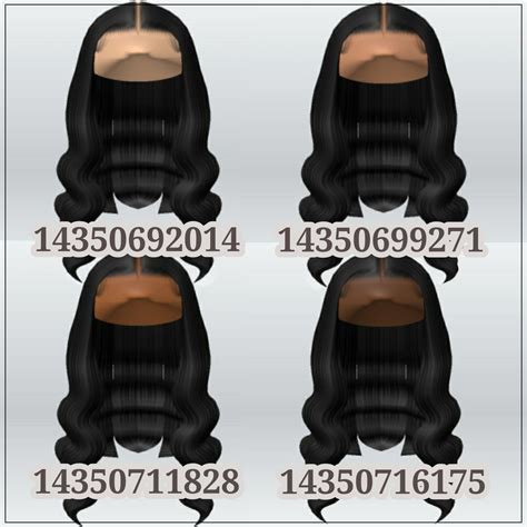 ℒ 𝐑oblox 𝐇air 𝐂odes 𝐈n 𝐁lack Idées De Coiffures S Habiller Model