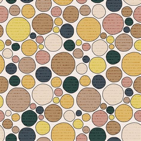 Premium Vector Seamless Pattern Irregular Circles