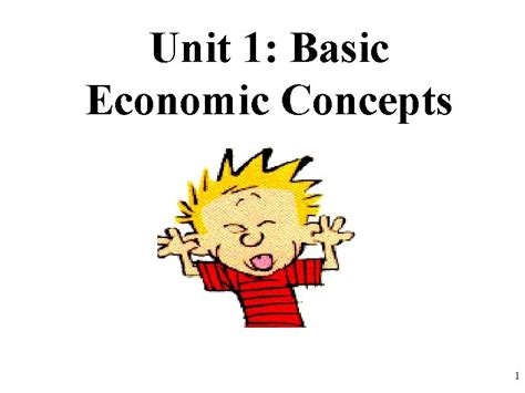Unit Basic Economic Concepts Quick Economic