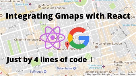 react and gmaps how to integrate gmap with react application youtube