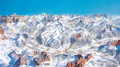 Ski Map Val Di Fassa