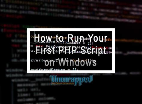 Php Tutorial How To Run Your First Php Script On Windows