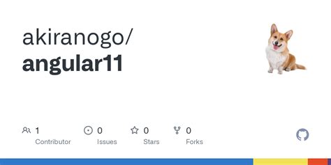 GitHub Akiranogo Angular11