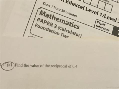 Never Understood This Reciprocal Of Decimal Questions Give Me Hints Not