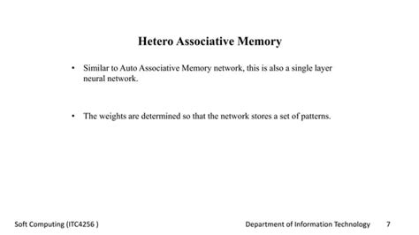 Associative Memory Network Pptx Computing Technology And Computing