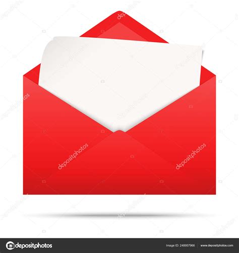 Colored Envelope With Empty Paper Stock Vector Image By ©opicobello 248957966