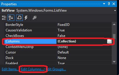 Editable Listview In C