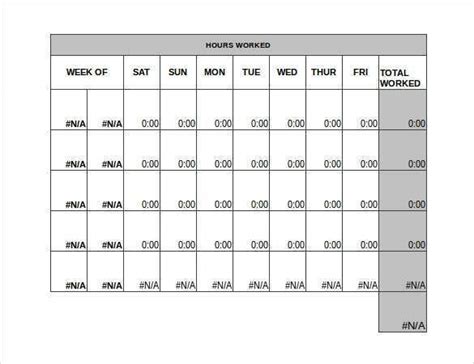 68 Free Printable Simple Time Card Template Excel Download With Simple Time Card Template Excel