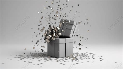 1 충분한 복사 공간을 제공하는 색종이 조각과 선물 상자가 있는 회색 배경의 3d 렌더링 1 배경 절하다 배경 종이 공간 배경 이미지 Hd 1 절하다 종이 공간
