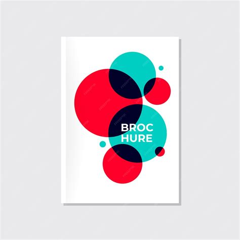 Premium Vector Brochure Cover Design With Abstract Circle Shapes
