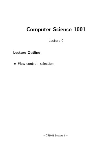 Lecture 06 Pdf Computer Science Computer Data