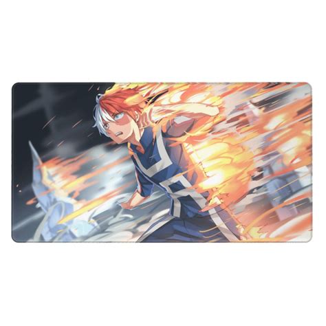 My Hero Academia Shoto Todoroki Mouse Pad 16x29 5 Inch Computer Keyboard Mouse Pad Waterproof