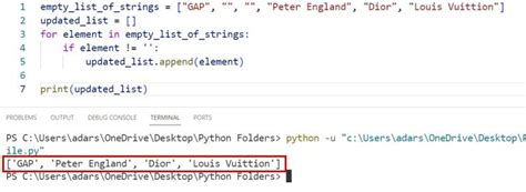 Remove Empty Strings From A List In Python