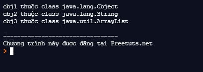 Ph Ng Th C Getclass Trong Object Java Freetuts