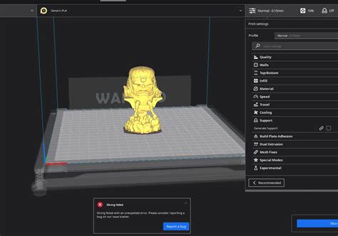 Issue Slicing A File · Issue 14727 · Ultimakercura · Github