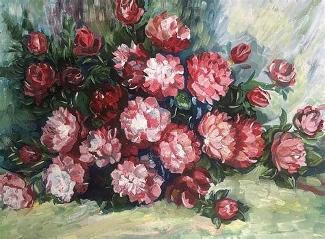 Картина «Летние цветы Холст на картоне Масло 2022 г