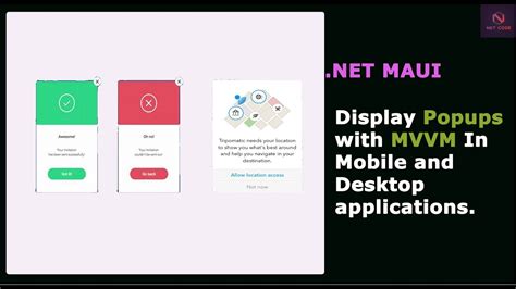 Net Maui Apps How To Display Popups With Mvvm In Net Maui Mobile And Desktop Applications