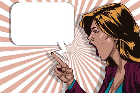 Premium Vector Vintage Illustration Of A Woman Asserting Herself With