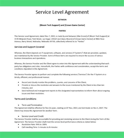 What Is A Service Level Agreement Sla Benefits With Components And Metrics Examples Fluent Support