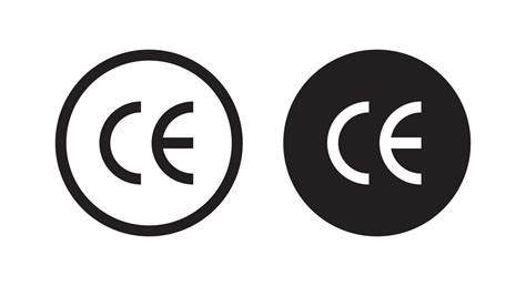 Ce Marking Icon Vector Isolated On Circle Background Conformity Europene Sign Symbol 13226056