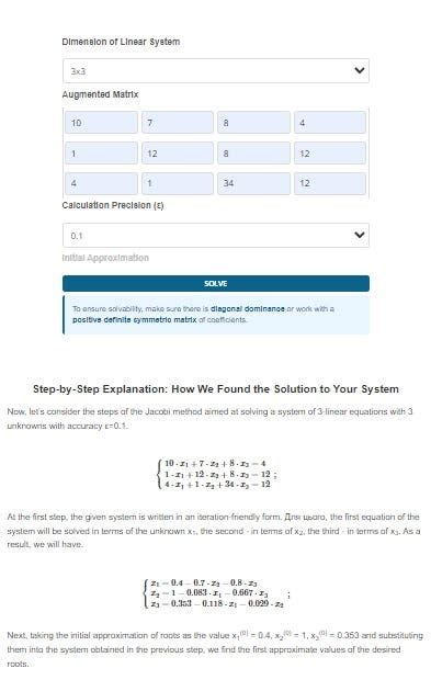 Simplify Your Solutions The Jacobi Method Calculator Explained By Ua Oct 2024