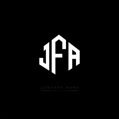 Jfa Letter Logo Design With Polygon Shape Jfa Polygon And Cube Shape