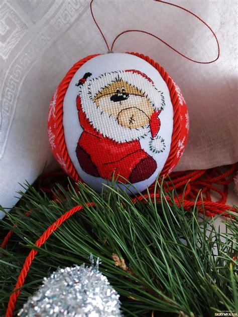 Купити Ялинкова іграшка ручної роботи Ведмедик Skrynya Ua